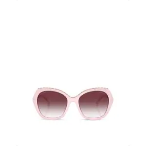 Chanel Ch5547q Butterfly Acetate Sunglasses - Pink