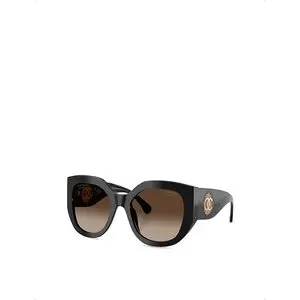 Chanel Butterfly-frame Acetate Sunglasses - Black