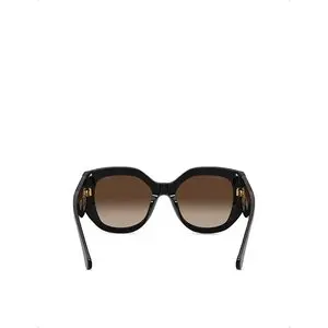 Chanel Butterfly-frame Acetate Sunglasses - Black