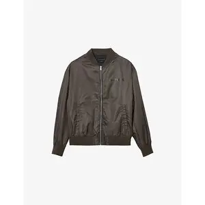 ALLSAINTS Relaxed-fit Shell Bomber Jacket - Dull Khaki