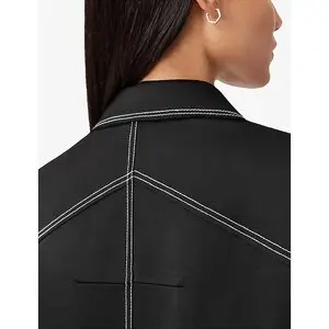 ALLSAINTS Theah Single-breasted Woven Blazer