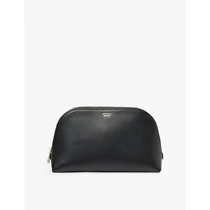ASPINAL OF LONDON Classic Large Saffiano-leather Cosmetic Case - Black