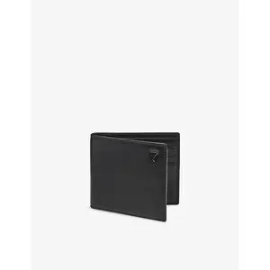 ASPINAL OF LONDON Billfold Logo-embossed Leather Wallet - Black