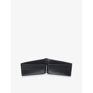 ASPINAL OF LONDON Billfold Logo-embossed Leather Wallet - Black