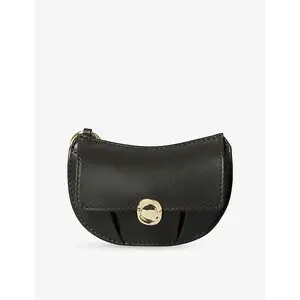 Claudie Pierlot Logo-embossed Leather Coin Purse - Black