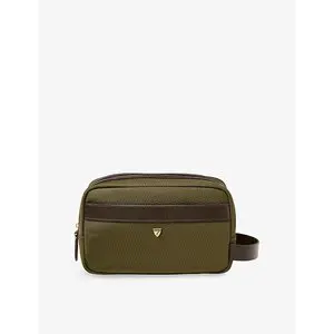 ASPINAL OF LONDON Woven Washbag - Khaki