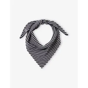 Claudie Pierlot Logo-embroidered Wool And Cashmere Scarf - Dual-color