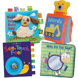 KAPLAN EARLY LEARNING COMPANY Peek A Book Cloth Booksset Of 4 - Multicolor