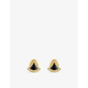 BVLGARI Divas' Dream Yellow-gold, Onyx And Pavé-diamond Earrings - Yellow Gold