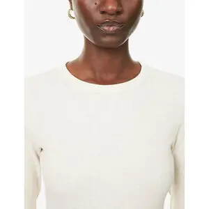 ME+EM Regular-fit Ribbed Stretch-cotton Top
