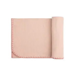ELY'S & CO. Whip Stitch Collectionblanket - Pink