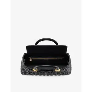 BVLGARI Leather Top-handle Bag - Black