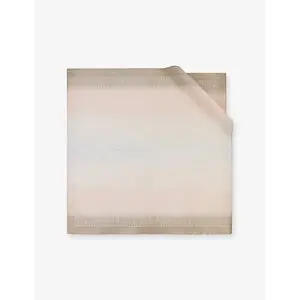BVLGARI Letter Degrade Printed Square Silk Scarf - Pink