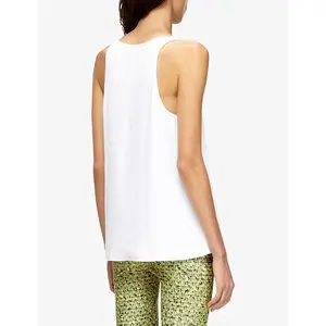 DIESEL® Logo-embroidered Stretch-cotton Tank - 100