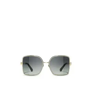 Chanel Polarised Square-frame Metal Sunglasses - Gold