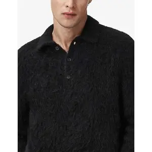 ALLSAINTS Brushed-texture Stretch-knit Jumper