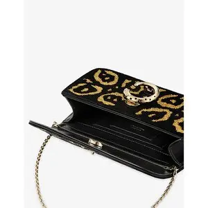 CARTIER Panthère C De Beaded Shoulder Bag