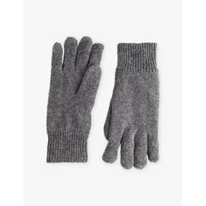 Barbour Carlton Wool-blend Knitted Gloves - Grey