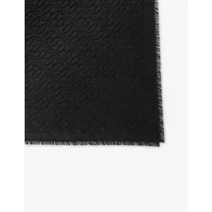 Cartier C De Wool And Silk-blend Shawl