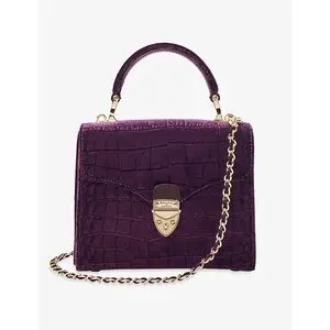 ASPINAL OF LONDON Mayfair Midi Leather Cross-Body Bag Fig