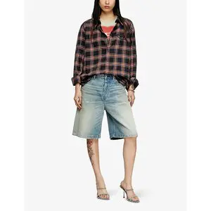 DIESEL® Wide-leg Denim Shorts - 01