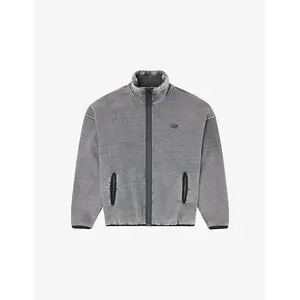 DIESEL® Zipped Stretch Cotton-jersey Sweatshirt - 02a
