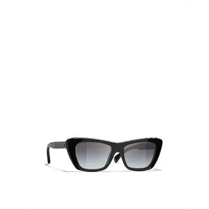 Chanel Butterfly-frame Acetate Sunglasses