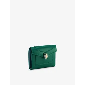 BVLGARI Serpenti Forever Leather Wallet - Green