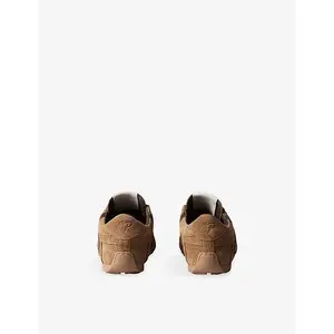 Claudie Pierlot Contrast-stitch Suede Trainers - Brown