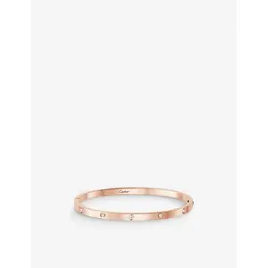 CARTIER Love Small Bracelet With Diamonds - Rose Gold