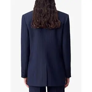 Claudie Pierlot Double-breasted Tailored Woven Jacket
