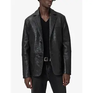 ALLSAINTS Shadwell Single-breasted Leather Blazer
