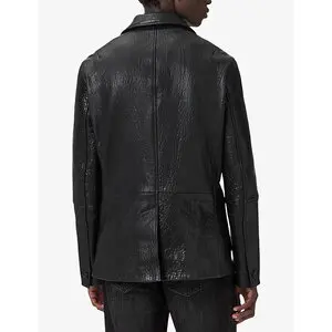 ALLSAINTS Shadwell Single-breasted Leather Blazer