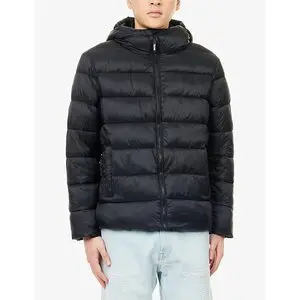 Trapstar Brand-patch Padded Shell Jacket - Black