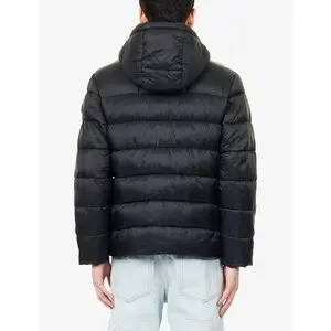 Trapstar Brand-patch Padded Shell Jacket - Black