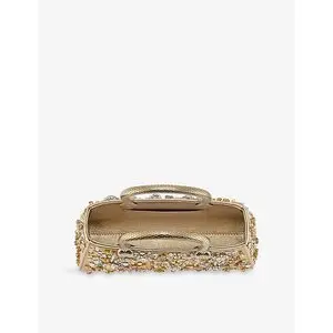 BVLGARI Serpentine Duette Crystal-embellished Top-handle Bag