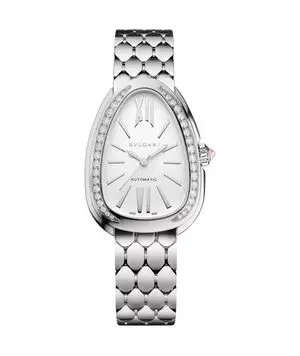 BVLGARI Serpenti Seduttori Diamond And Stainless-Steel Automatic Watch