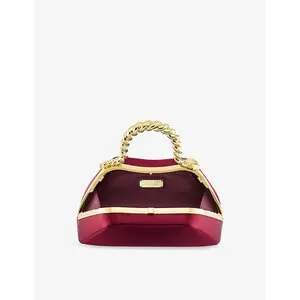 BVLGARI Geraldine Guyot X Serpentine Mini Satin Top Handle Bag - Red