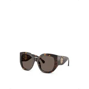 Chanel Butterfly-frame Acetate Sunglasses - Brown