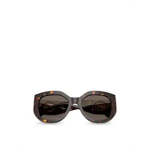 Chanel Butterfly-frame Acetate Sunglasses - Brown
