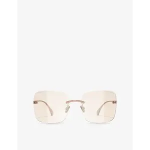 Chanel Square-frame Titanium Sunglasses