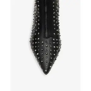 ALLSAINTS Natasha Studded Leather Ankle Boots