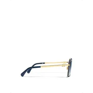 Chanel Cat Eye-frame Metal Sunglasses