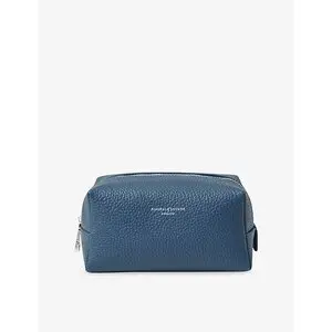 ASPINAL OF LONDON London Medium Leather Cosmetic Case Topaz