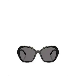 Chanel Butterfly Acetate Sunglasses - Black