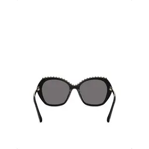 Chanel Butterfly Acetate Sunglasses - Black