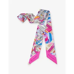 BVLGARI Polychroma Shelley Printed Silk-twill Scarf - Multicolor