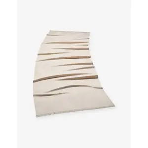 BVLGARI Logo Cashmere Stole Scarf - Beige
