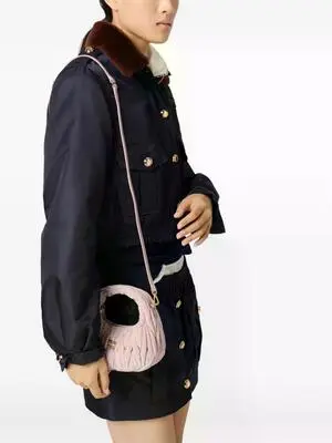 Miu Miu Wander Mini Bag With Matelassé Effect - Pink