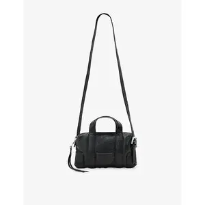 ALLSAINTS Ares Leather Cross-Body Bag Black/silver